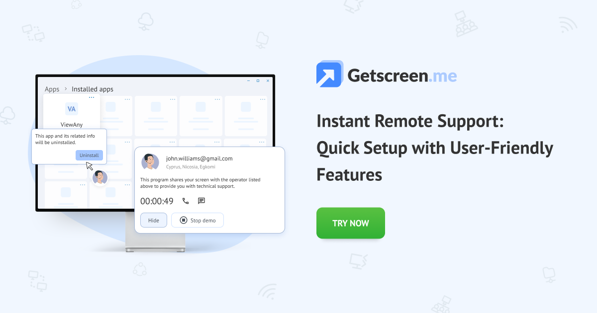 Fast Remote Support with Our Seamless Desktop Software! – Getscreen.me