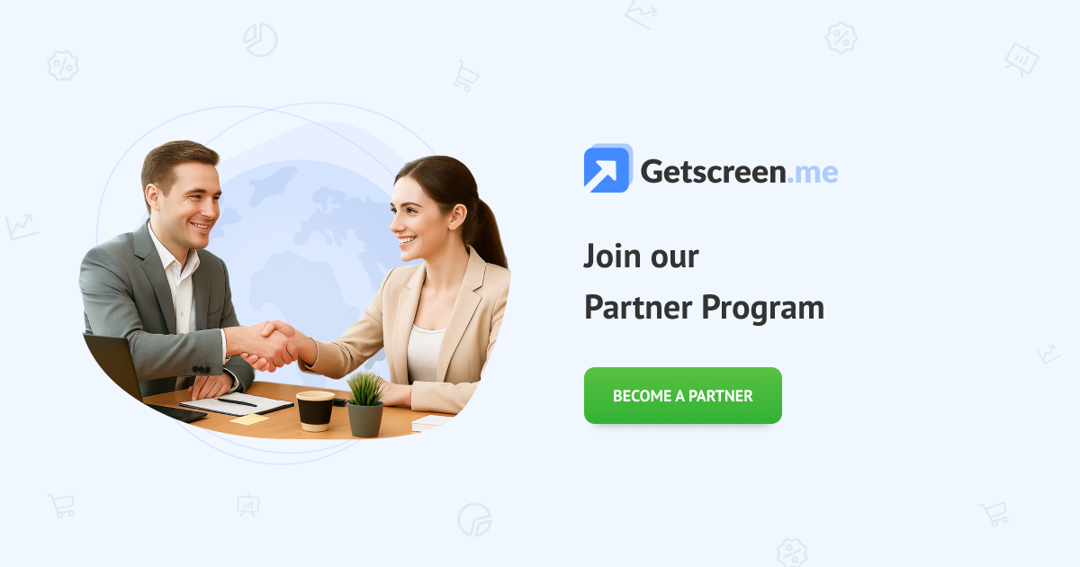 Become a Getscreen.me Partner – Earn from 30% Commission and Grow Your Business – Getscreen.me