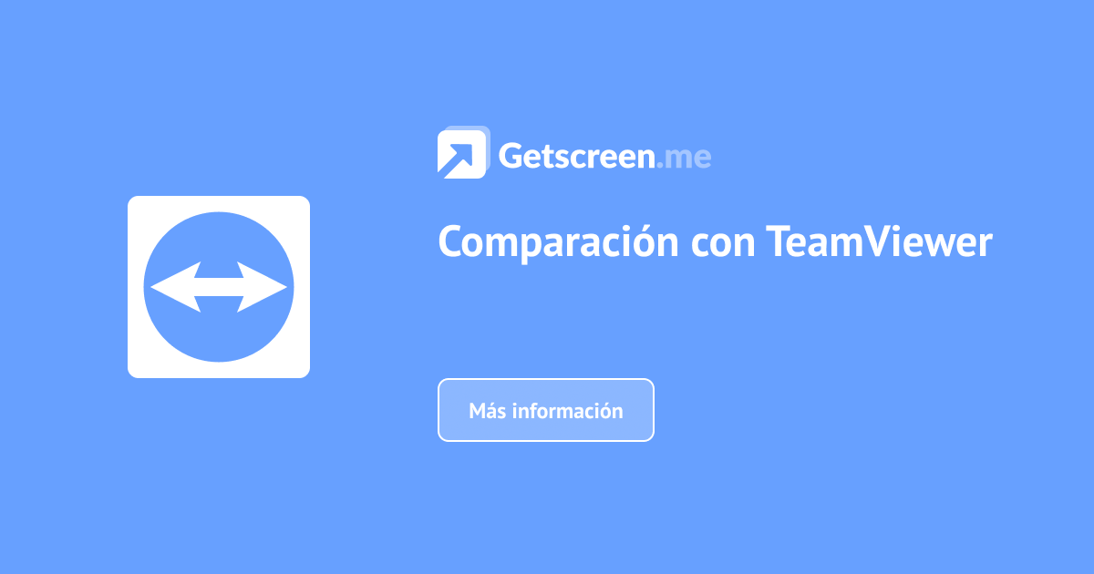 La mejor alternativa a TeamViewer en 2025 - Getscreen.me